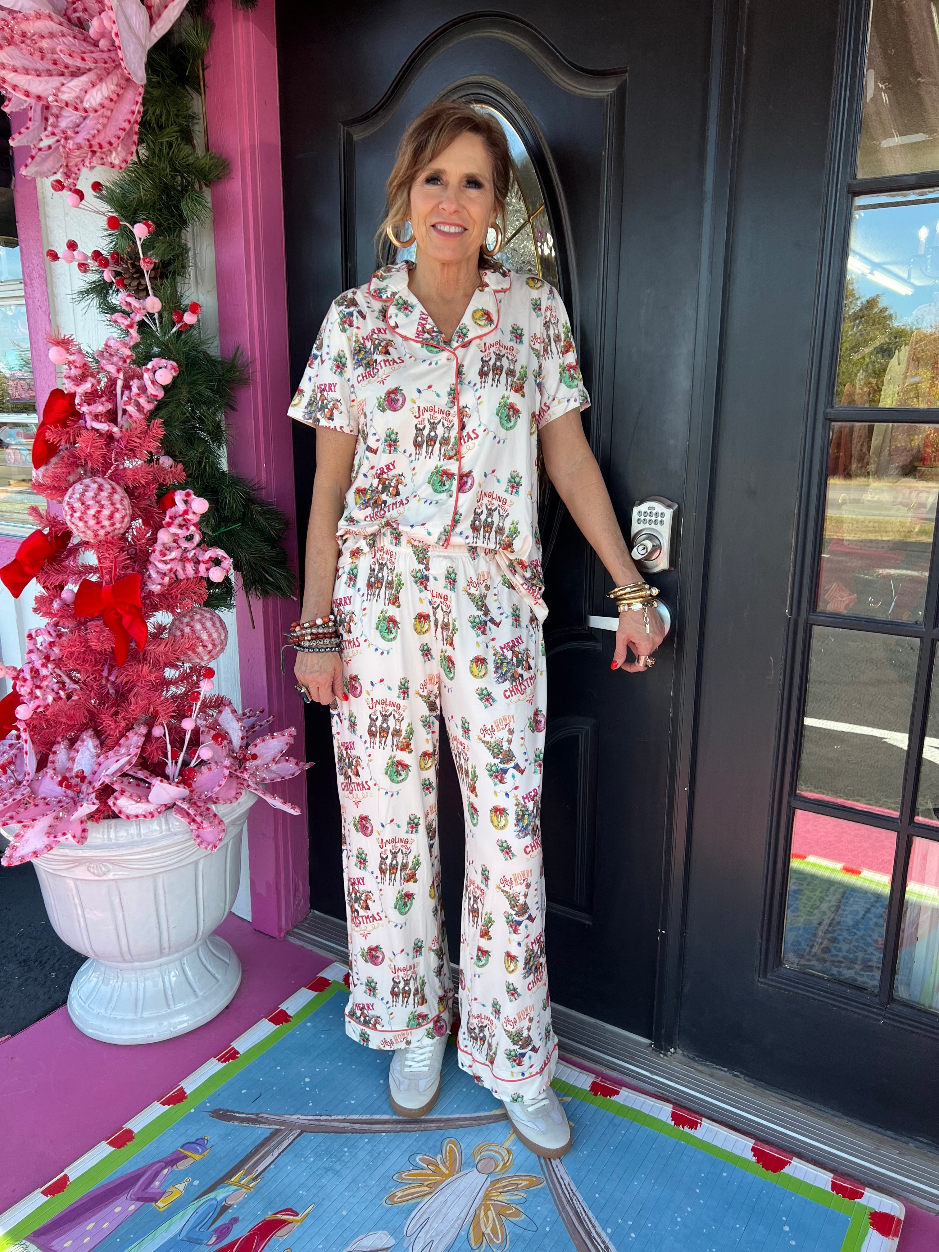 Bandana Santa Pant PJ Set – Truly Trendy